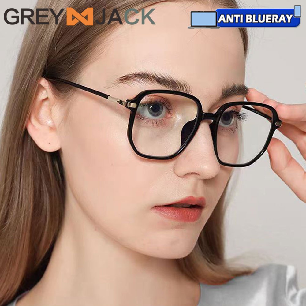 Jual Grey Jack Kacamata Antiradiasi Blueray Model Kotak Bahan TR90 Pria ...