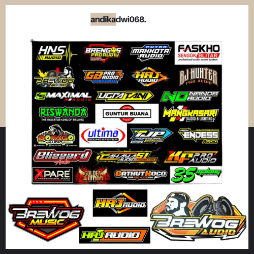 Jual [HEMAT] STICKER SOUND SYSTEM ISI 25 /Brewog Brengos k5 maximal HRJ ...