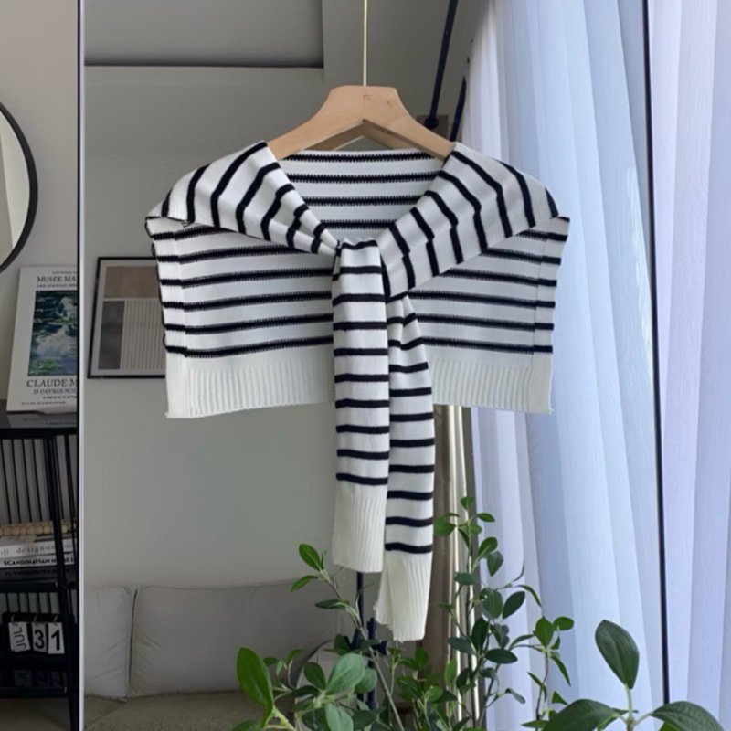 Jual Cirebon Cloth - Fake Syal Rajut Motif Garis Shawl / Syal Rajut ...