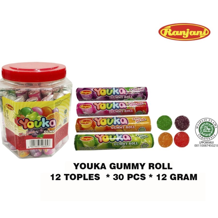 Jual PERMEN GUMMY ROLL RANJANI YOUKA CANDY | Shopee Indonesia