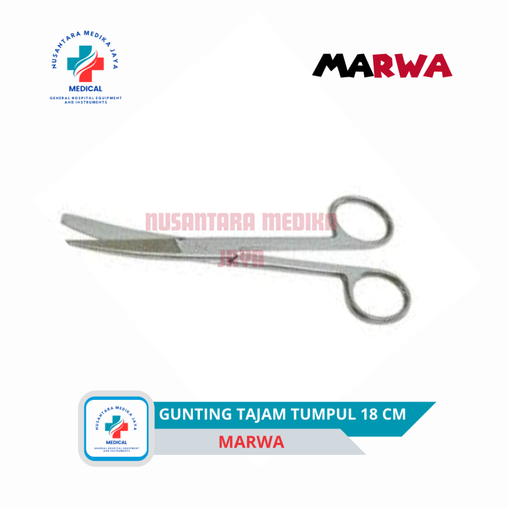 Jual Gunting Bedah operasi jaringan lengkung ujung Tajam Tumpul ...