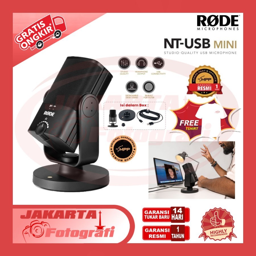 Jual Rode NT-USB Mini USB Microphone | Shopee Indonesia