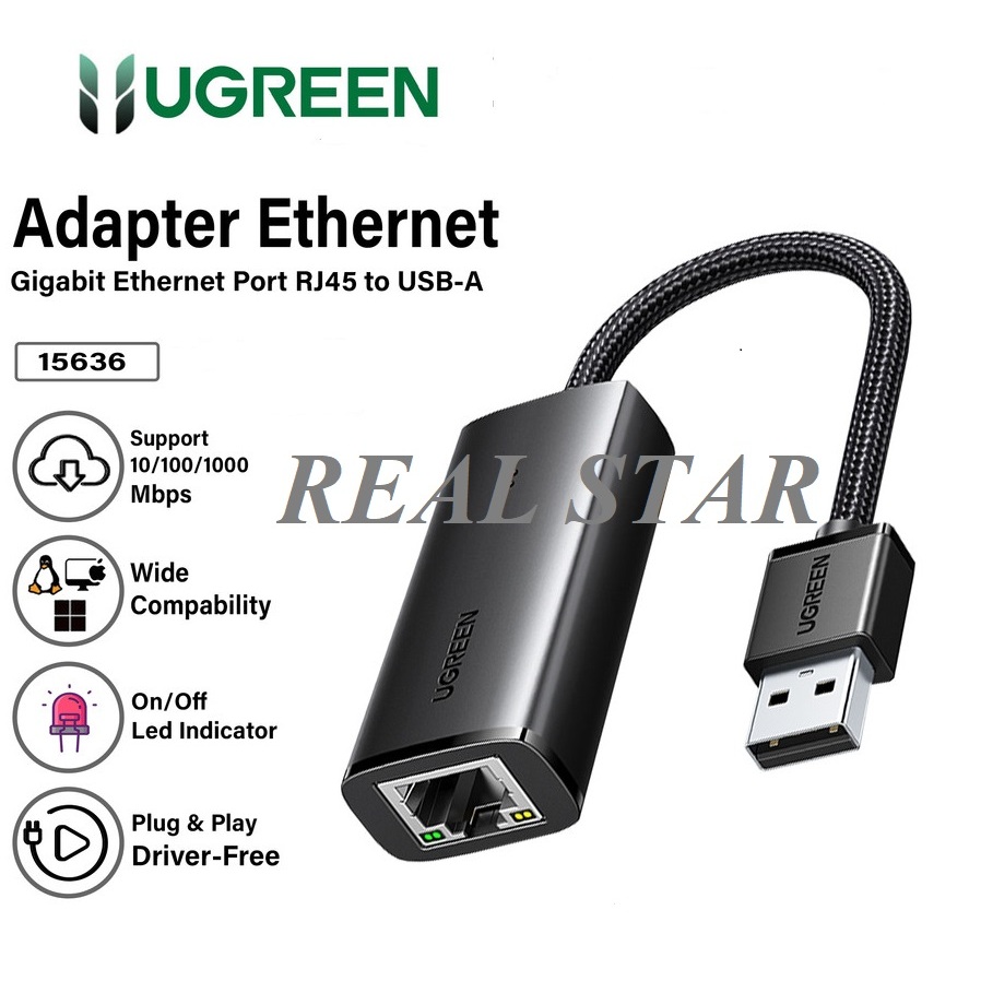Jual UGREEN LAN USB 3.0 2.0 To Lan RJ45 Ethernet Network Adapter - Lan ...