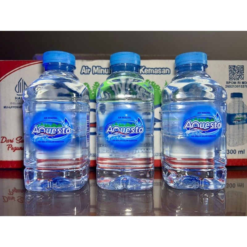 Jual AQUESTO Air Mineral kemasan 300 ml isi 24 botol | Shopee Indonesia