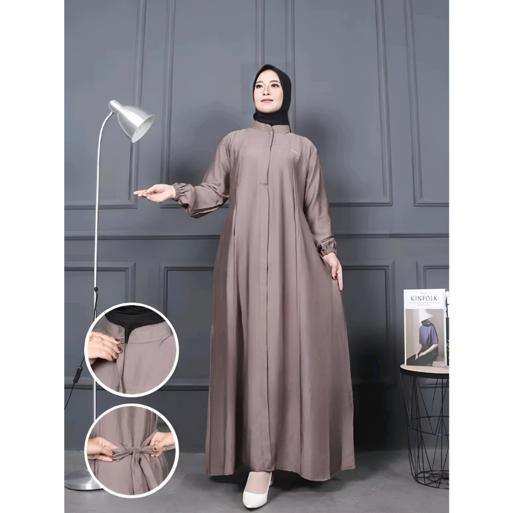 Jual Gamis Polo Linen Terbaru - Dress Polos Wanita Trendy dan Modis ...