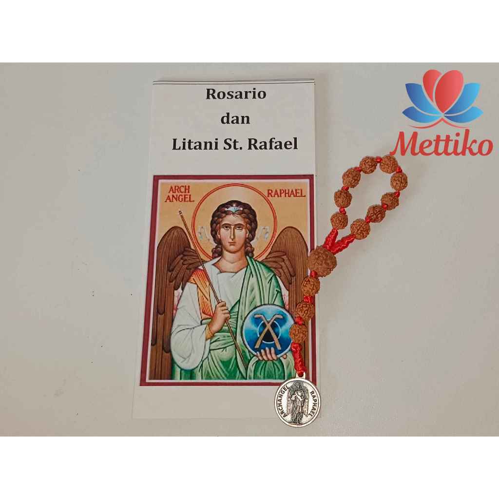 Jual Rosario Rudraksha / Jenitri Santo Rafael ( Medali Santo Rafael ...
