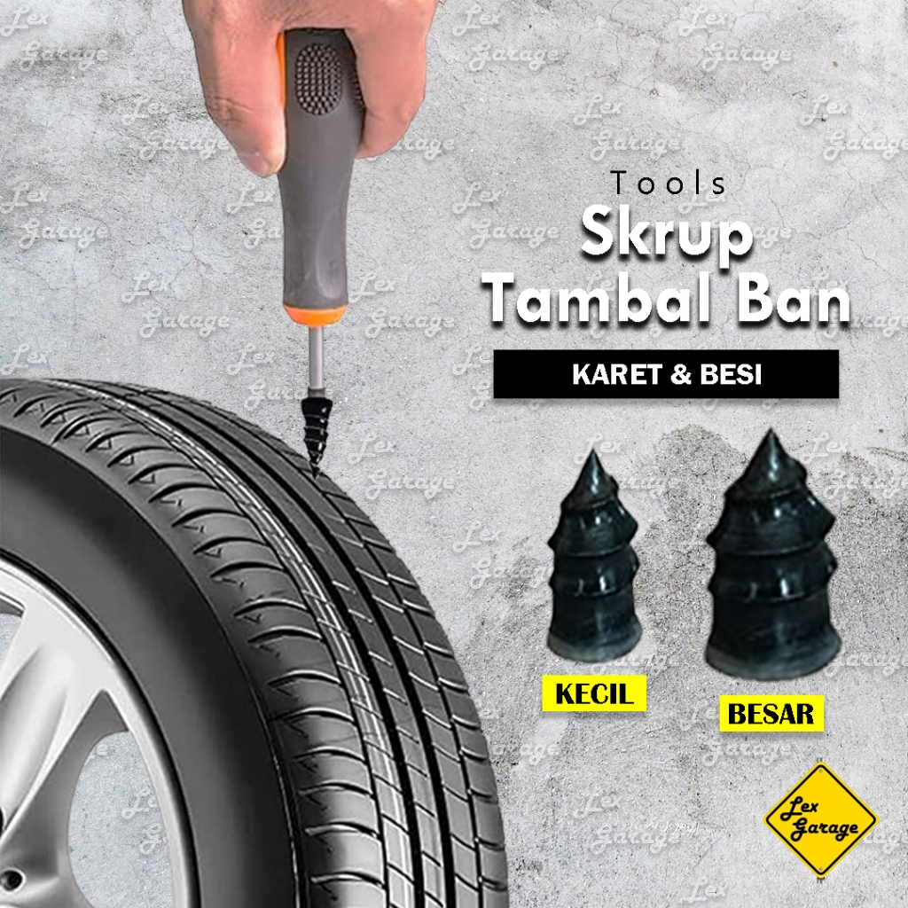 Jual Alat Tambal Ban Tubles Tubeless Mobil Motor Sekrup Skrup Karet ...