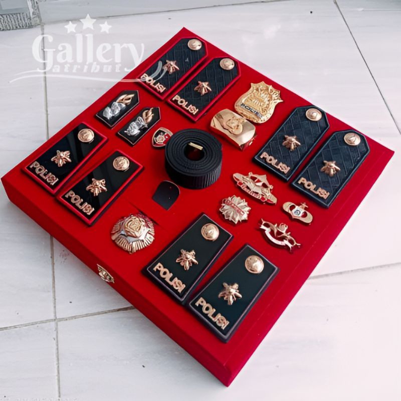Jual paket komplit pangkat Kompol PDH PDU polisi set box custom ...