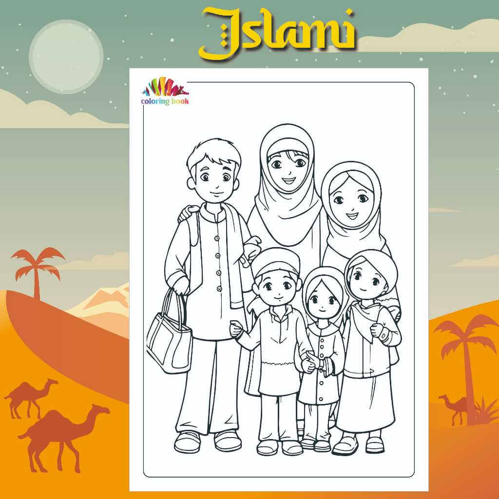 Jual KERTAS MEWARNAI / COLORING / KERTAS GAMBAR / ISLAMI / KERTAS ...