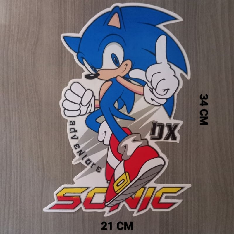 Jual STIKER SONIC THE HEDGEHOG VINYL UKURAN BESAR | Shopee Indonesia