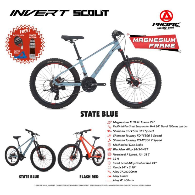 Jual SEPEDA GUNUNG MTB 20 24 INCH PACIFIC INVERT SCOUT SHIMANO ...