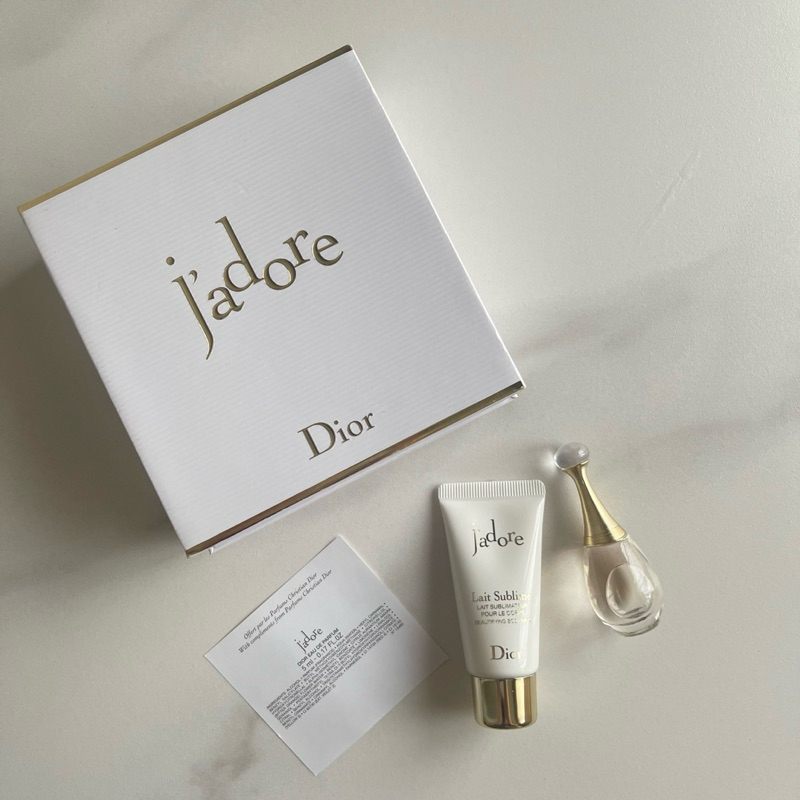 Jual DIOR VVIP GIFT SET— Jadore Lait Sublime Beautifying Body Milk 20ml ...