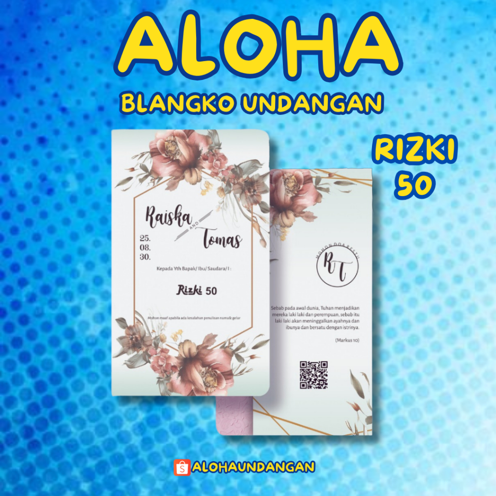 Jual BLANGKO UNDANGAN ATAU KERTAS UNDANGAN MURAH RIZKI 50 | BLANGKO ...