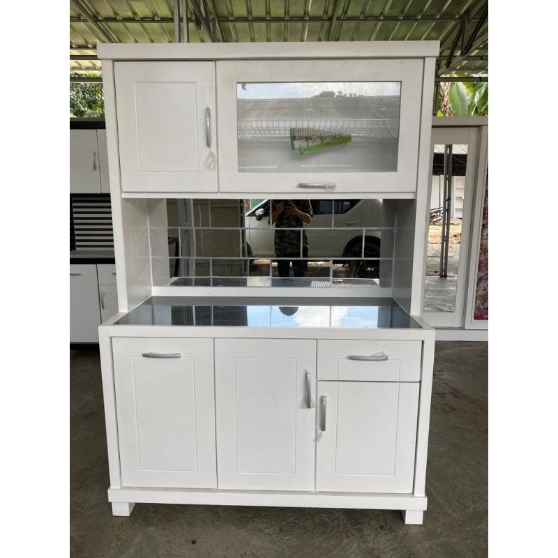 Jual Lemari sayur/lemari piring/lemari dapur 3 pintu | Shopee Indonesia