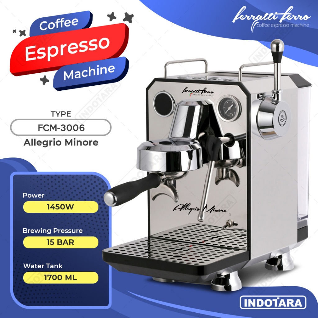 Jual Ferratti Ferro Espresso Machine FCM-3006 Allegrio Minore | Shopee ...