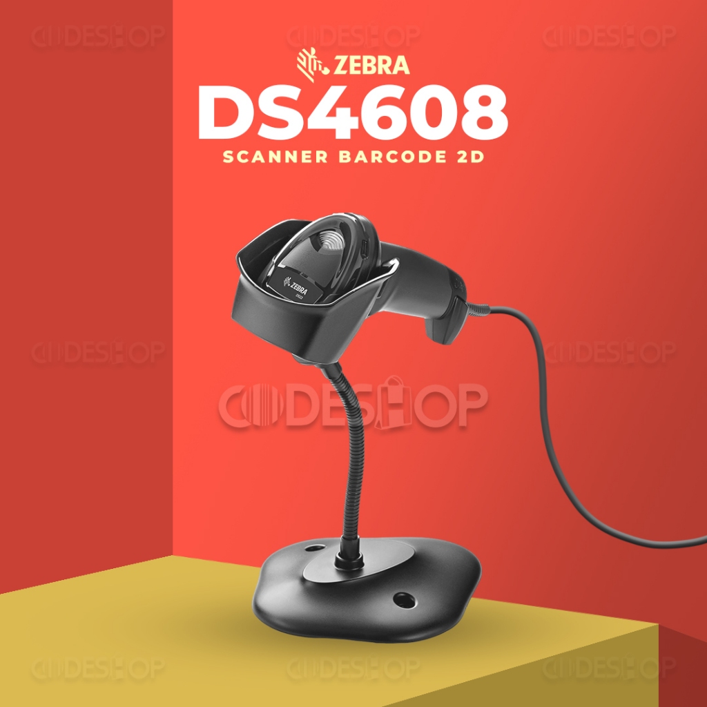 Jual Zebra DS4608 Scanner Barcode 1D & 2D 2 Dimensi USB Handheld ...