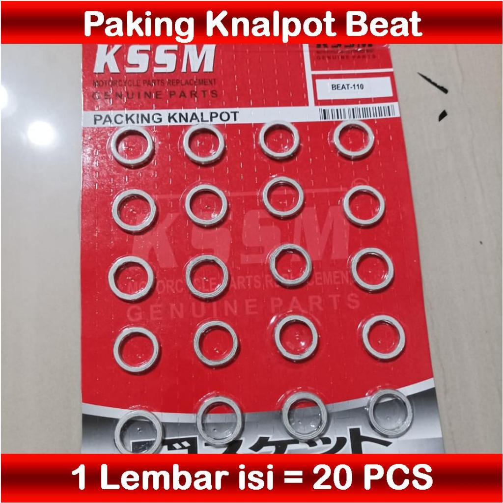 Jual Packing Paking Knalpot Beat Lama & Beat FI Vario 110 125 150 Spacy ...