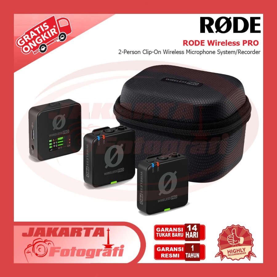 Jual RODE Wireless PRO 2-Person Clip-On Wireless Microphone System ...