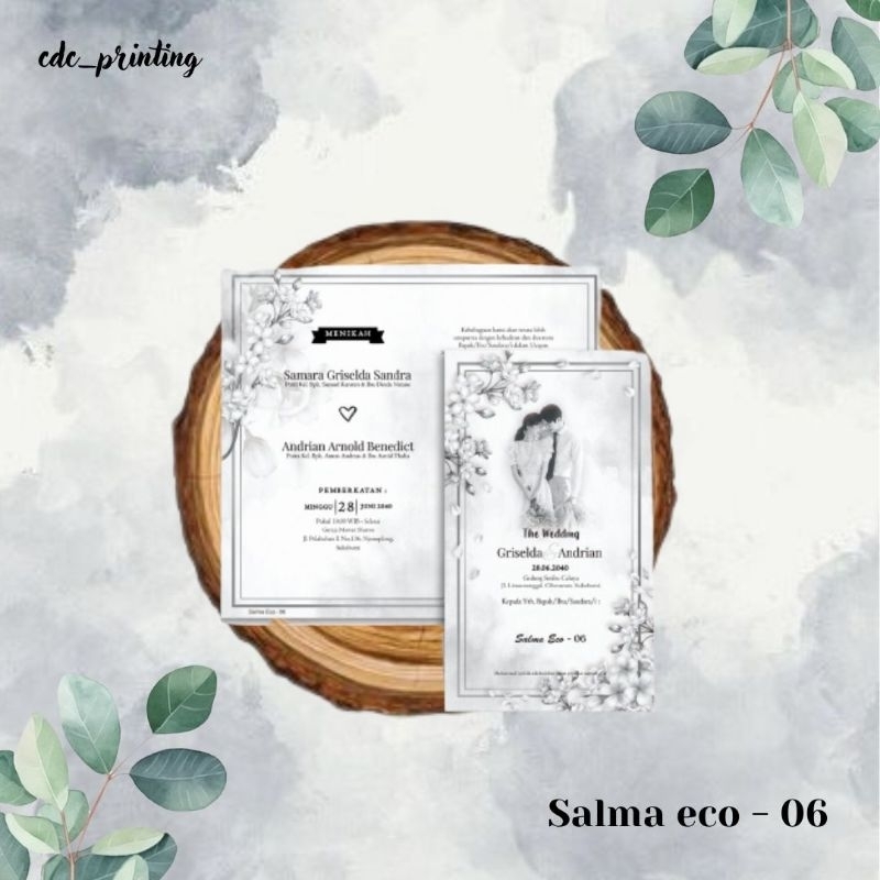 Jual [isi 100 lembar] UNDANGAN PERNIKAHAN SALMA ECO 01-08| UNDANGAN MODERN| UNDANGAN MURAH ...