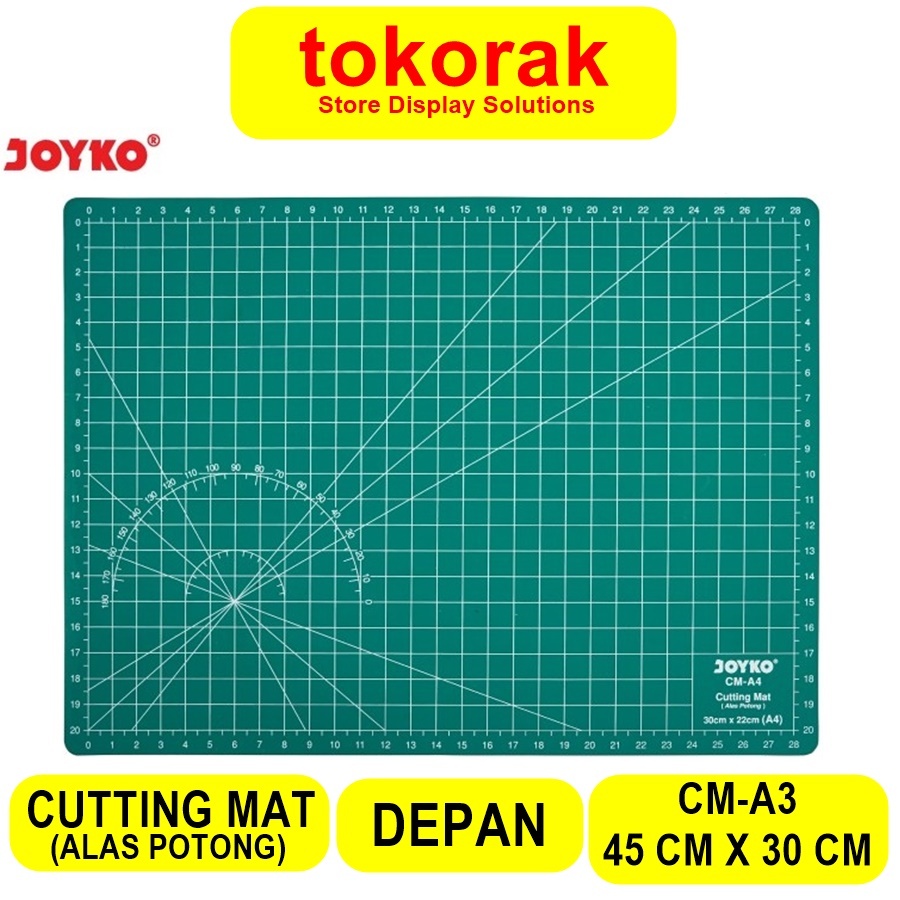Jual CUTTING MAT KERTAS ALAS POTONG A3 JOYKO 45 X 30 CM 2 SISI PAD BOARD | Shopee Indonesia