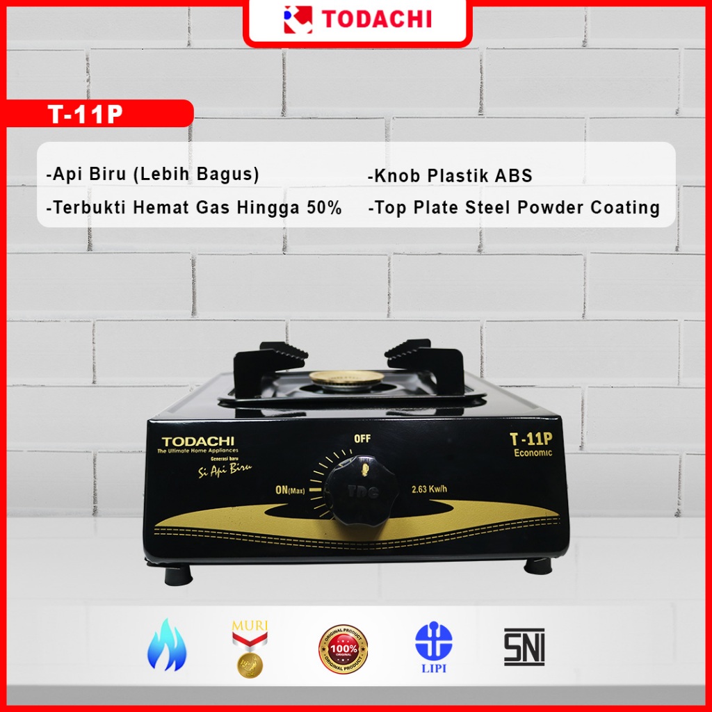 Jual Todachi Kompor Gas 1 Tungku T-11P Kompor Satu Tungku Gas LPG Gas ...