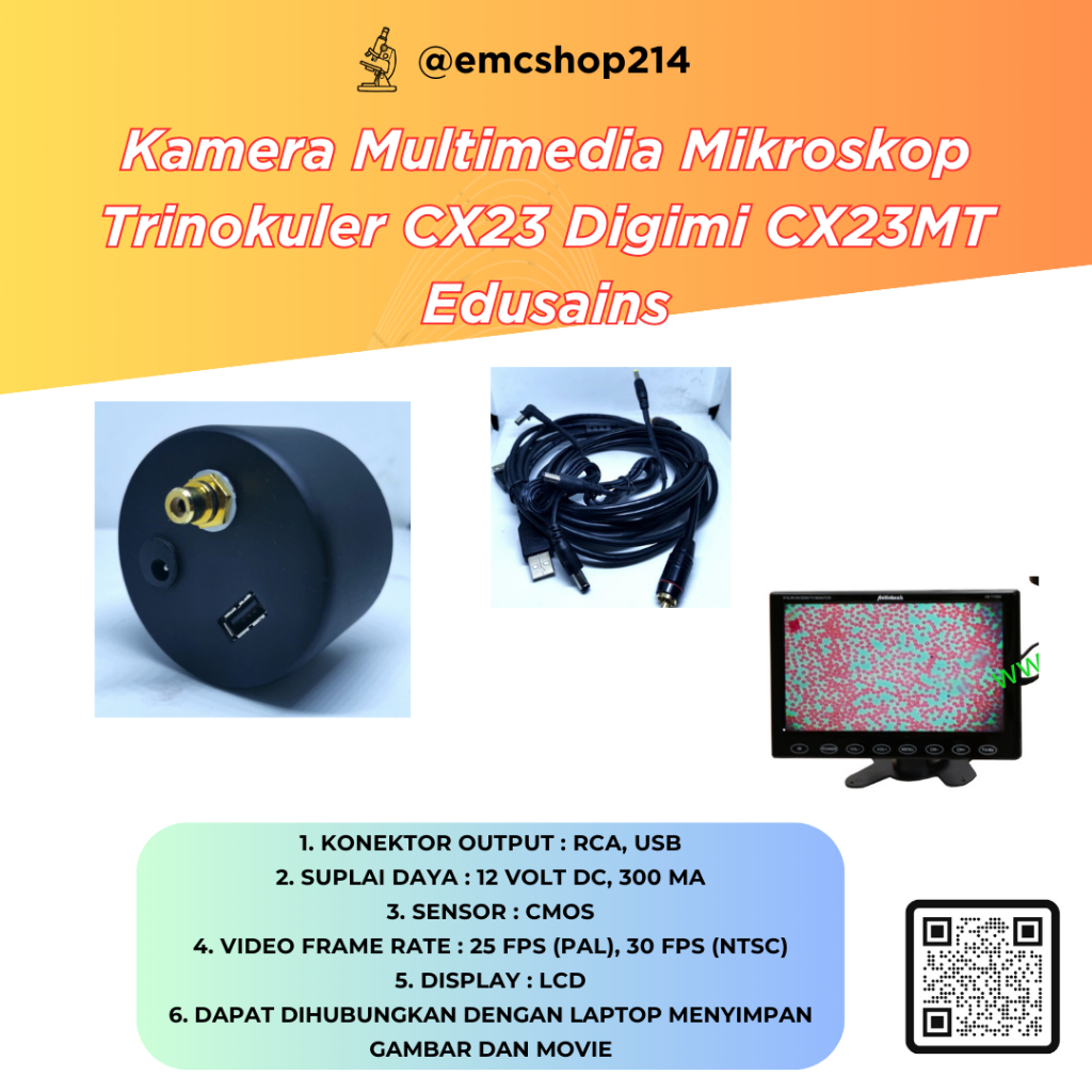 Jual Kamera Multimedia Mikroskop Binokuler CX23MT Digimi CX23MT ...