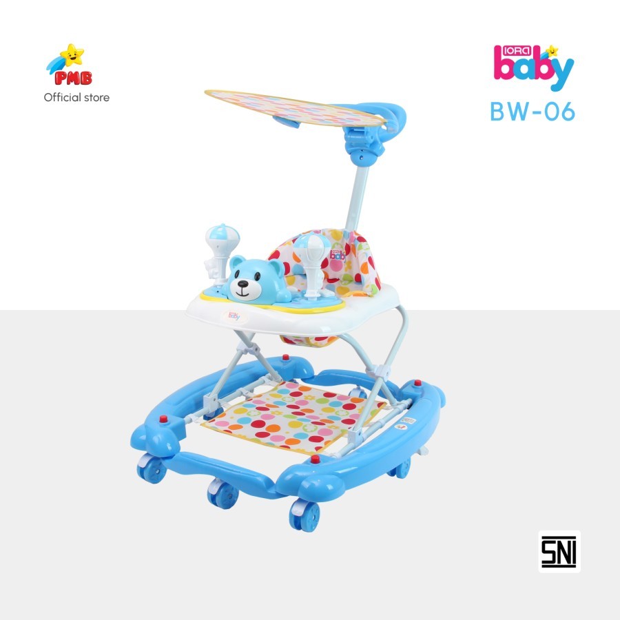 Jual Baby Walker 3in1 PMB BW06 Mainan Motorik Beruang n Musik Lampu ...