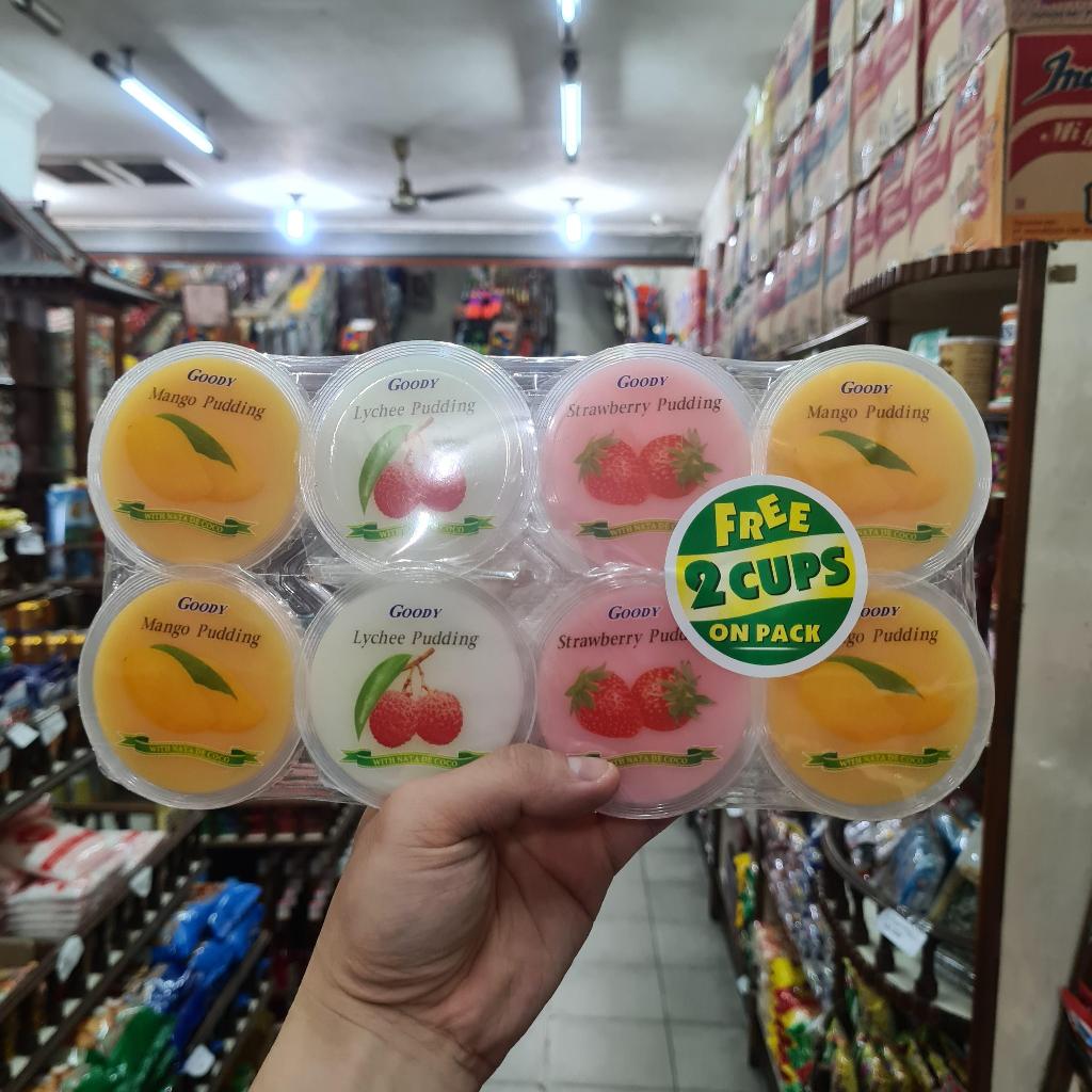 Jual GOODY NATA DE COCO DESSERT PUDING MIX PACK 6 CUPS FREE 2 CUPS x 80 ...