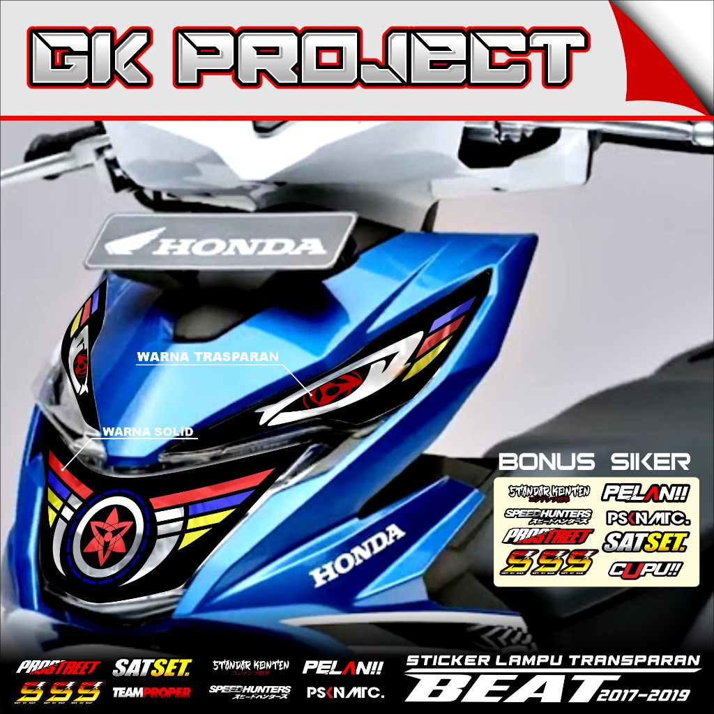 Jual Stiker Lampu BEAT FI NEW | Stiker Variasi Lampu Alis Motor HONDA ...