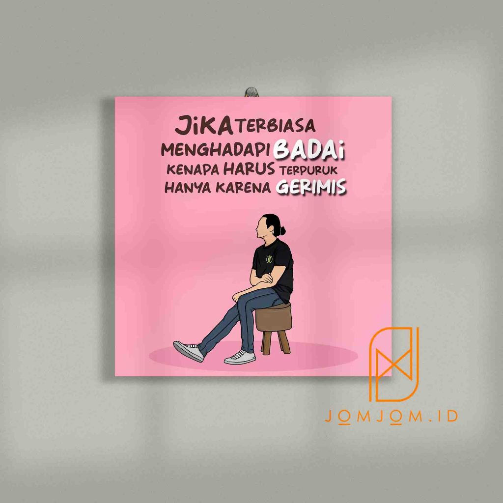 Jual POSTER KAYU KATA KATA KARTUN LUCU / HIASAN DINDING KATA KATA ...