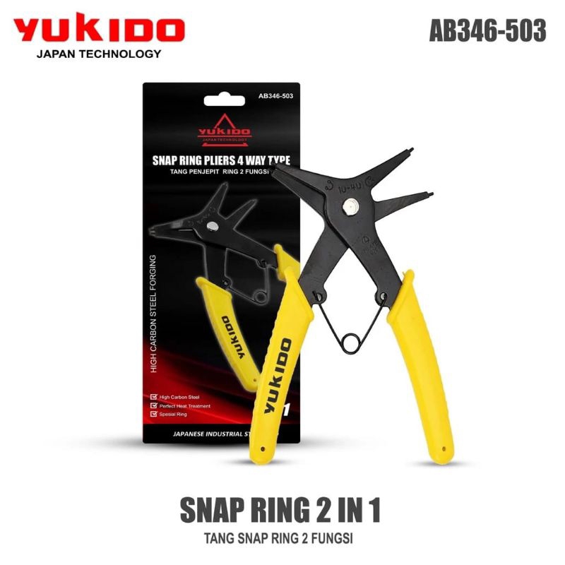 Jual Tang Snap Ring Circlip 2 in 1 Lurus Buka Tutup 10 - 40 mm 2 Fungsi ...