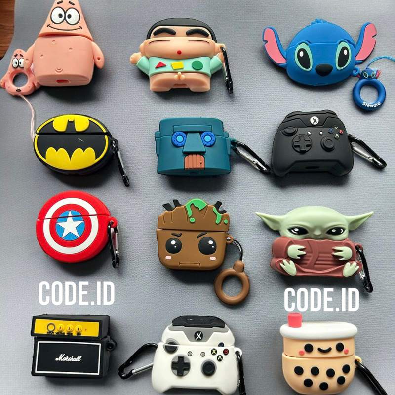 Jual Case Airpods Pro Premium Lucu 3D Shinchan Karakter Toothless Boba ...