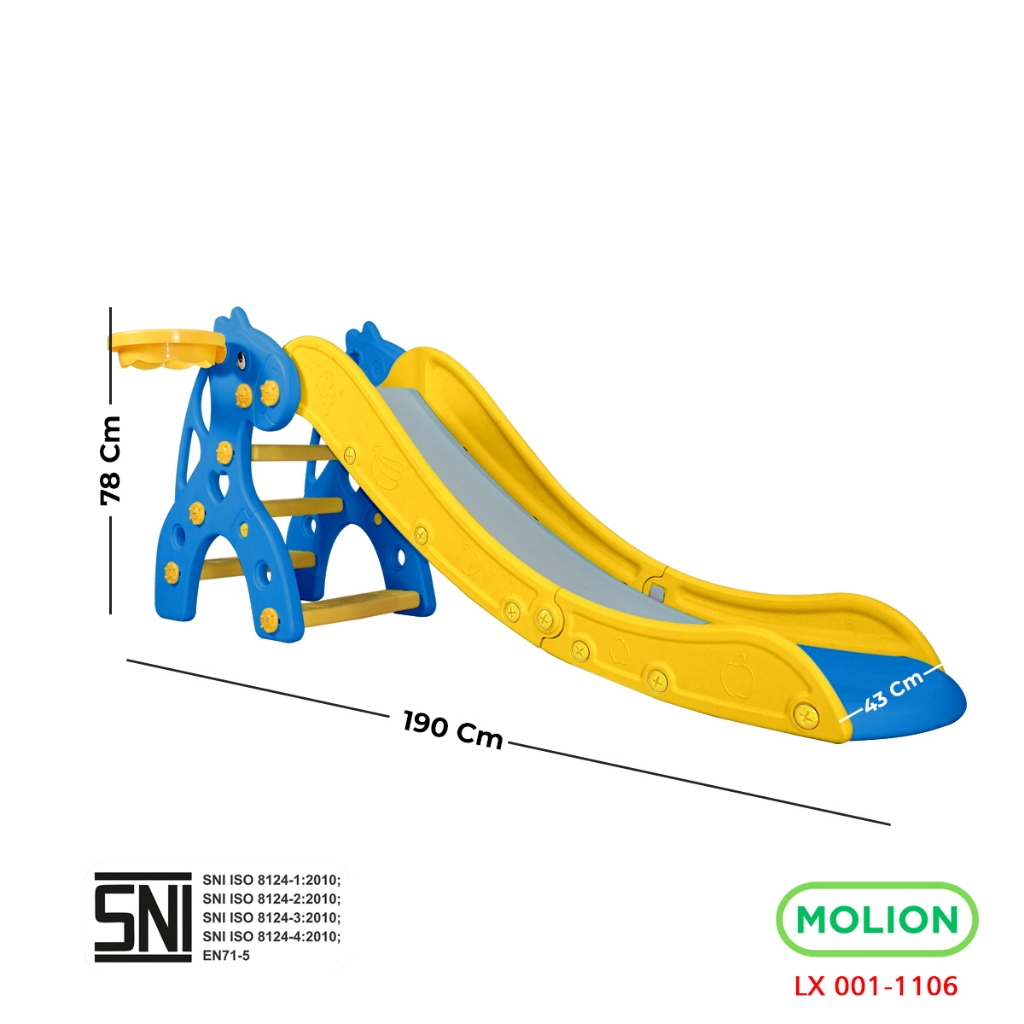 Jual MOLION SNI Perosotan Ayunan Set Anak Karakter Mainan Seluncuran ...