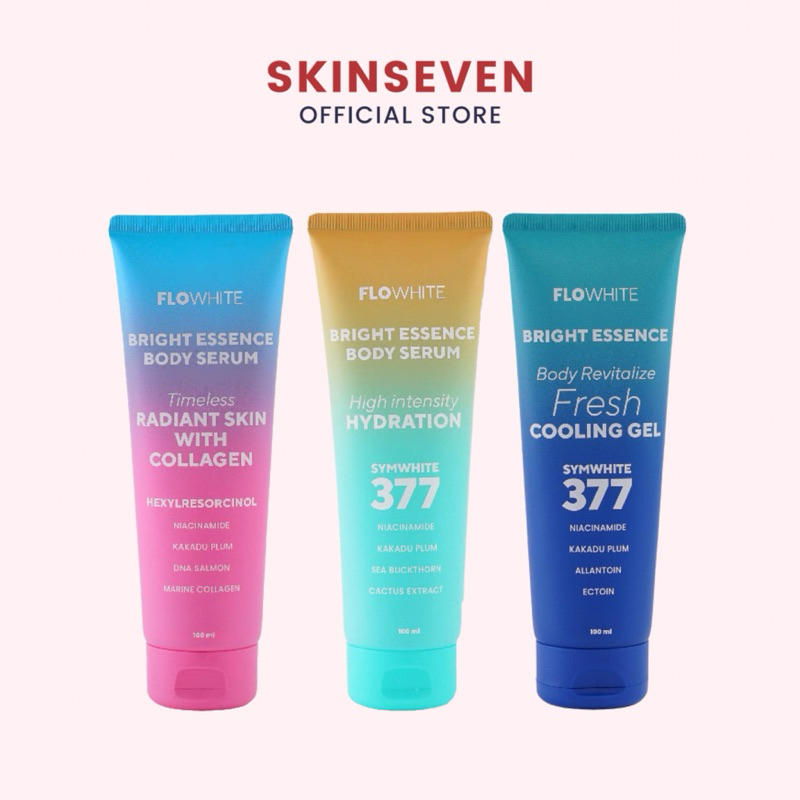 Jual FLOWHITE • Paket Triple Instant Brightening Body Serum 100ml ...