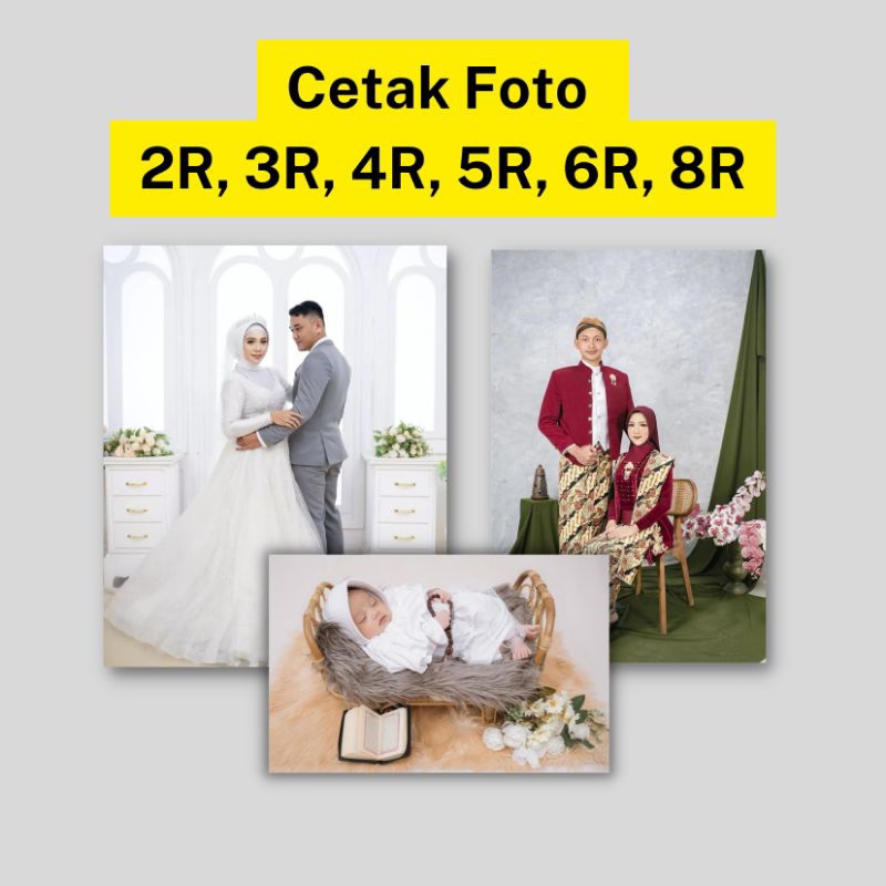 Jual Cetak Foto 2R 3R 4R 5R 6R 8R Bahan Glossy Awet | Shopee Indonesia