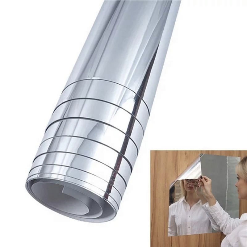 Jual STICKER /STIKER KACA CERMIN MIRROR PENGGANTI KACA 122cm x 50cm ...