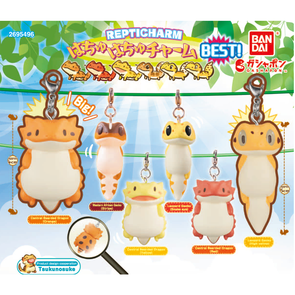 Jual Gashapon Hachuhachu Charm Reptil Keychain Bandai | Shopee Indonesia