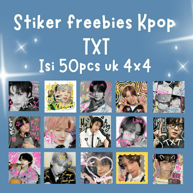 Jual STIKER DECO FREEBIES KPOP - TXT | Shopee Indonesia