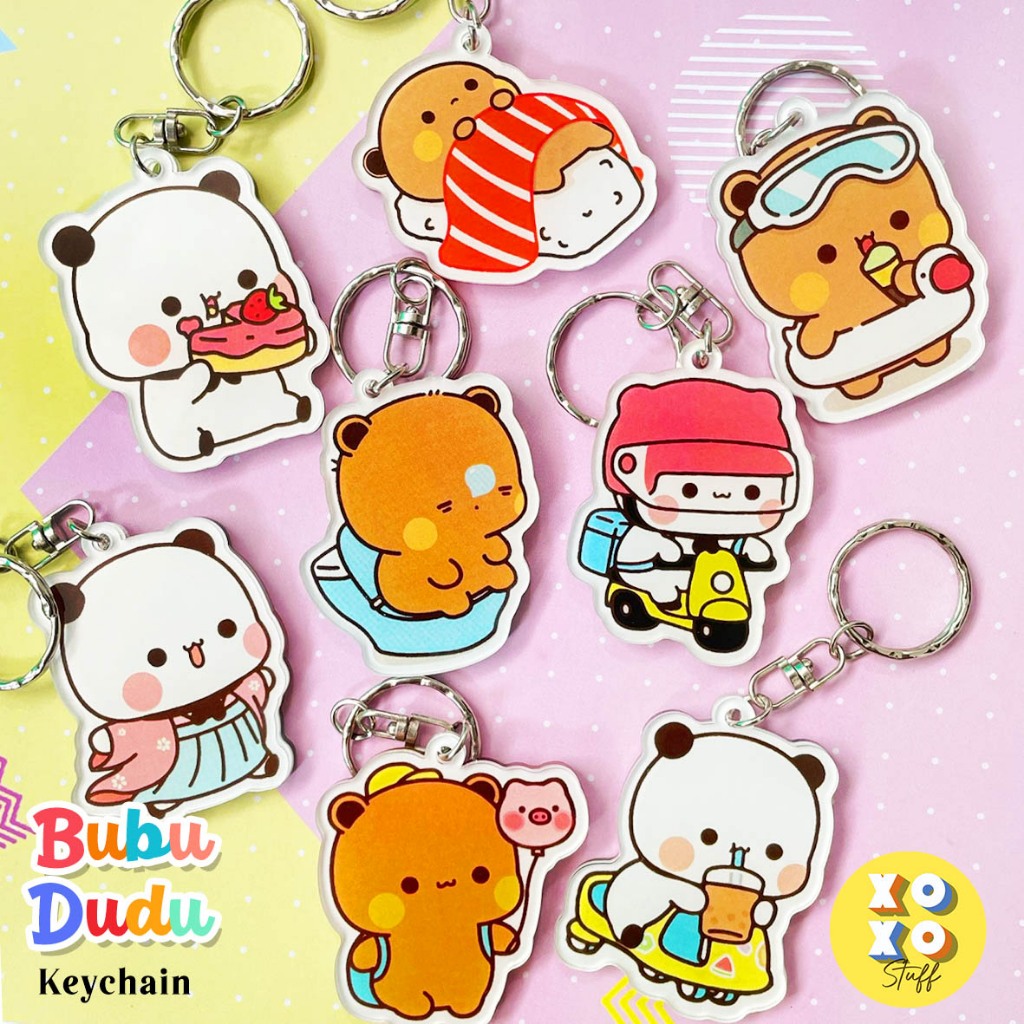 Jual Keychain 2 sisi BUBU DUDU Seri 1 | Shopee Indonesia