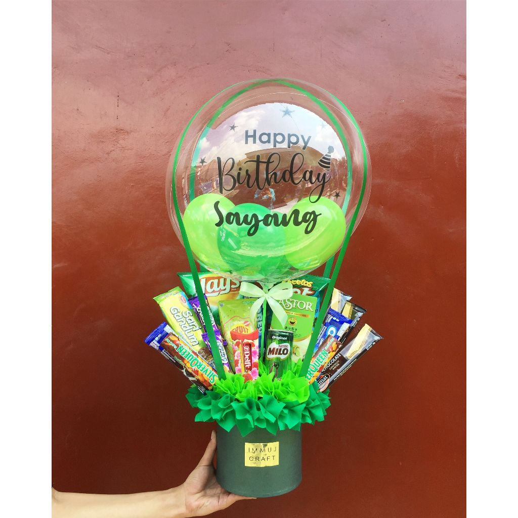 Jual Tower Snack/Bucket Snack/Balon wisuda/Bucket wisuda | Shopee Indonesia