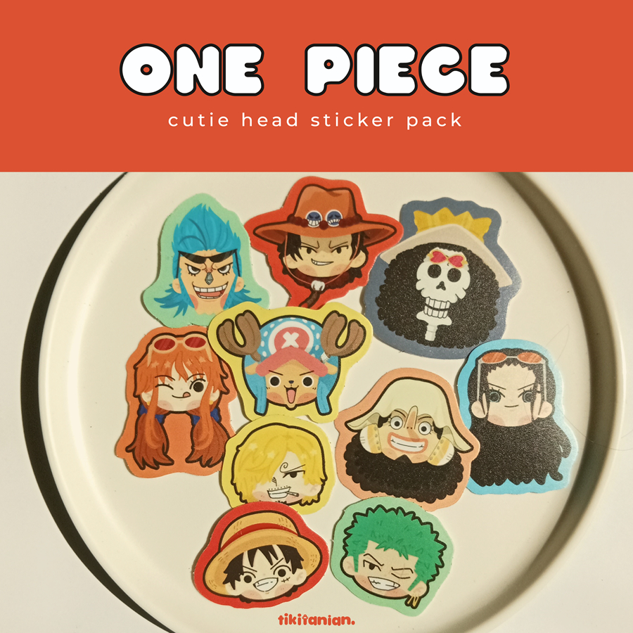 Jual One Piece Sticker Pack by Tikitanian | Shopee Indonesia