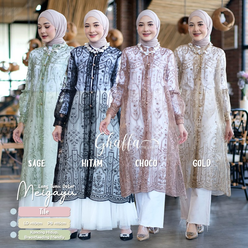 Jual [Vican] Terbaru Meigayu Long Outer Bruklat Setelan Wanita Atasan ...