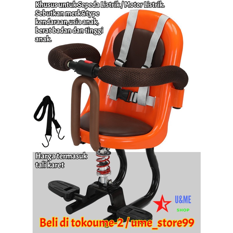 Jual KURSI BONCENGAN ANAK DEPAN DI MOTOR SEPEDA LISTRIK / KURSI ANAK ...