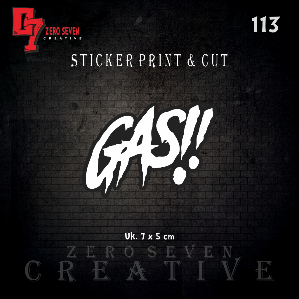 Jual STIKER GAS!! MOTOR RACING VYNIL ANTI AIR AESTHETIC PRINT & CUT ...