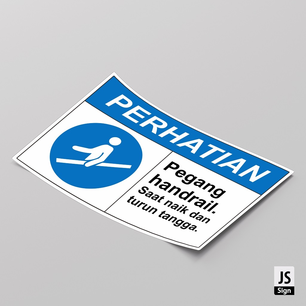 Jual STICKER K3 SAFETYSIGN PEGANG HANDRAIL | Shopee Indonesia