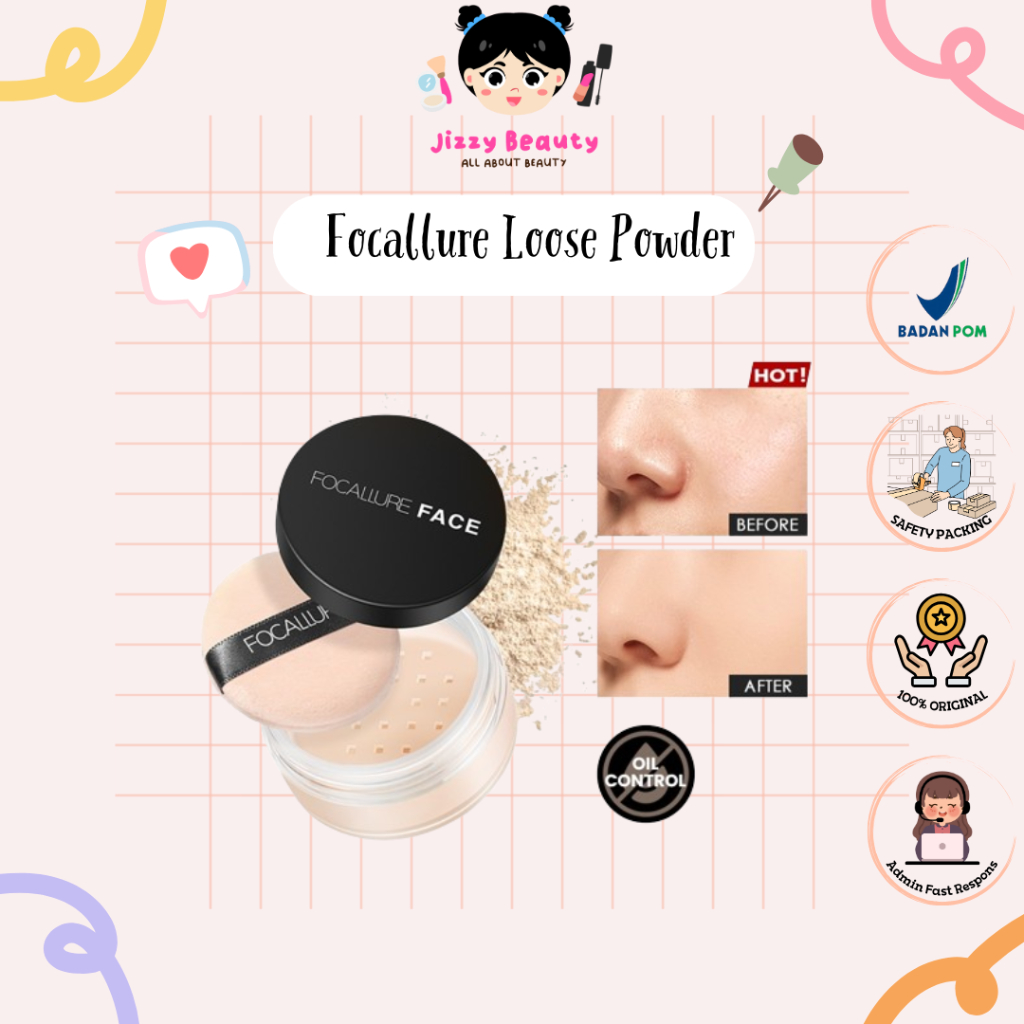 Jual Jizzy Beauty - FOCALLURE Super Fine Loose Powder | Shopee Indonesia