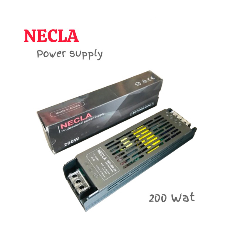 Jual Trafo adaptor Lampu Led strip/necla power supply 12V/24V 200 wat ...