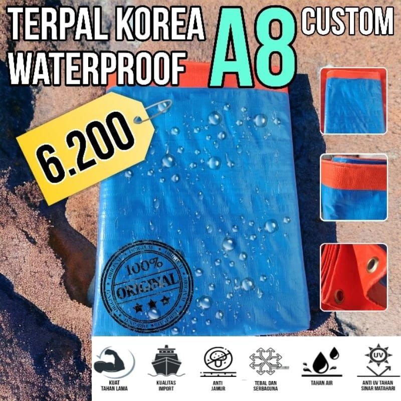 Jual Terpal plastik A8 korea ukuran custom | Shopee Indonesia
