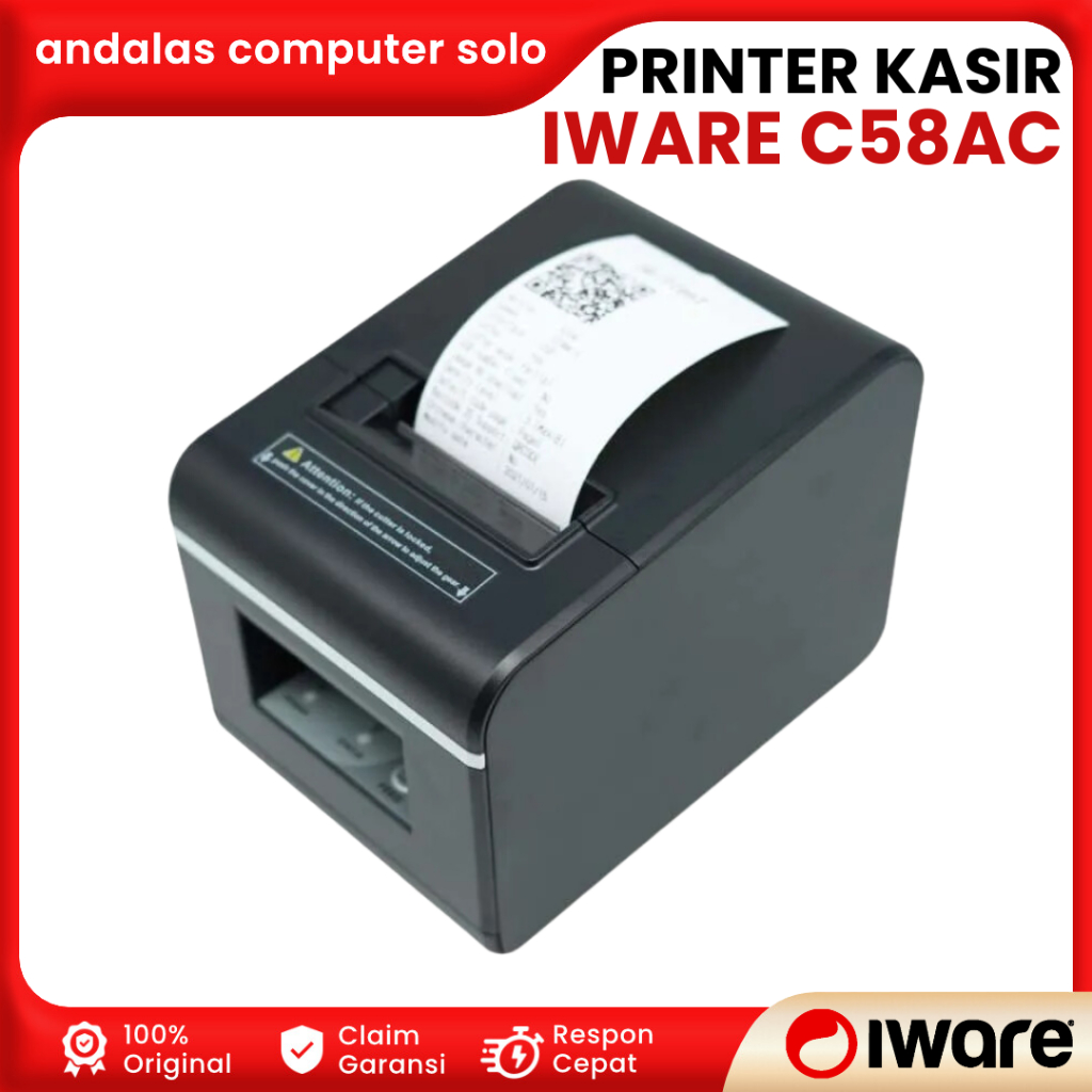 Jual PRINTER IWARE C58AC PRINTER KASIR AUTOCUTTER PRINTER BLUETOOTH ...