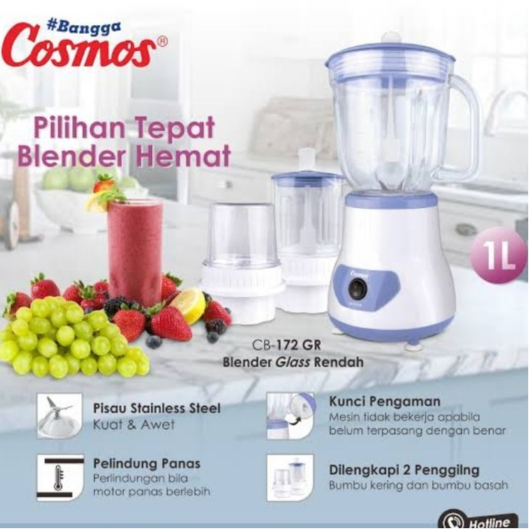 Jual BLENDER COSMOS CB 172 GR / BLENDER KACA COSMOS CB 172 GR / COSMOS ...